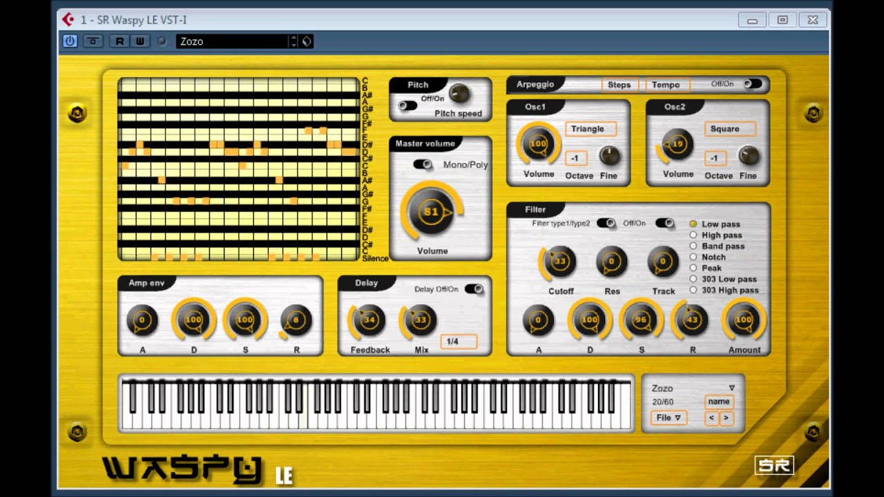Waspy LE VSTi 1.3 BY Sound-Record - YouTube