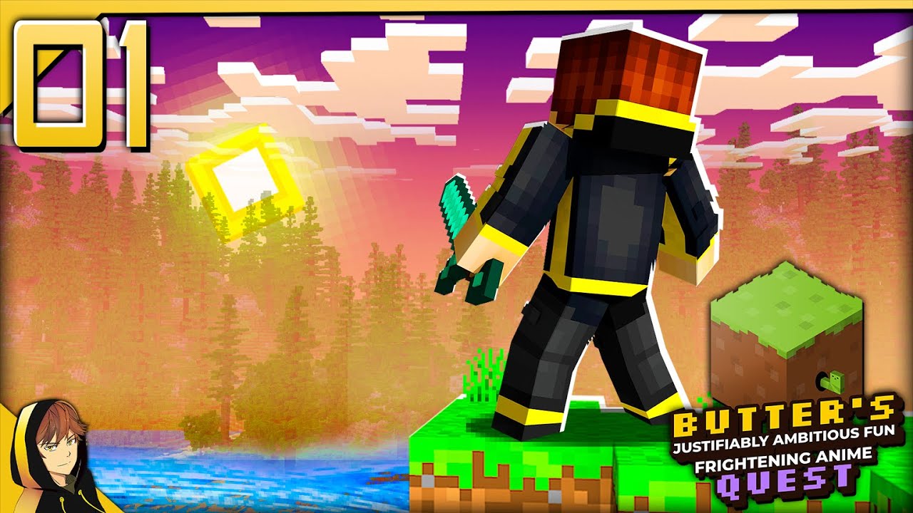 BIGGEST ANIME ADVENTURE YET!?! | Minecraft [Butter's "JAFFA" Quest - #1 ...