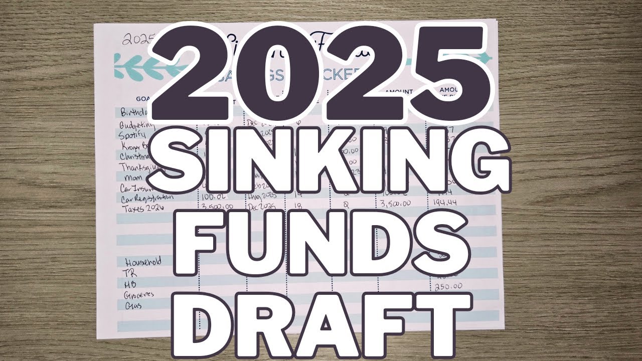 2025 Sinking Fund Draft | Cash Envelopes | The Budget Mom | Zero Based ...