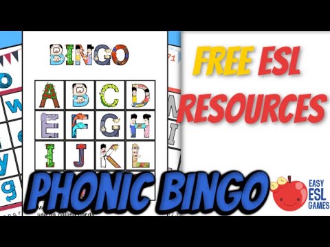 ESL Resources | Phonic Bingo - Videos For Teachers - YouTube