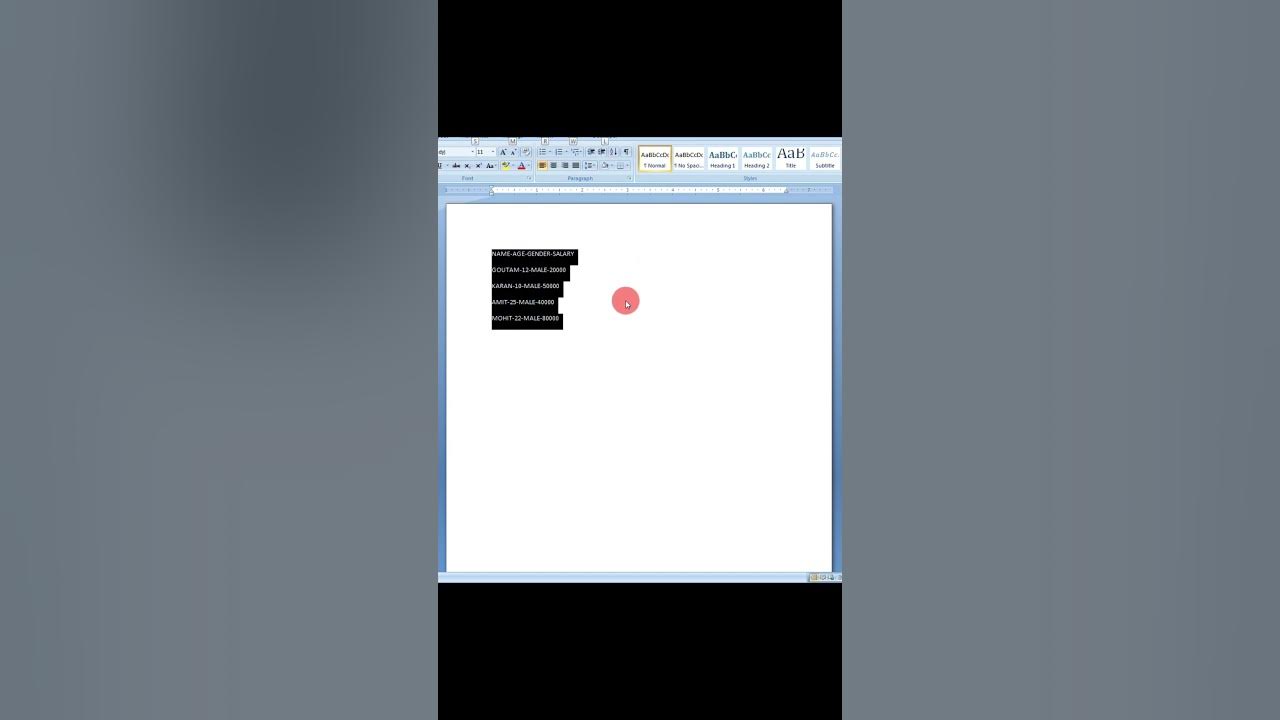 Trickily Convert Data Into Table In MSword shorts trending trickily-convert-data-into-table-in-msword-shorts-trending