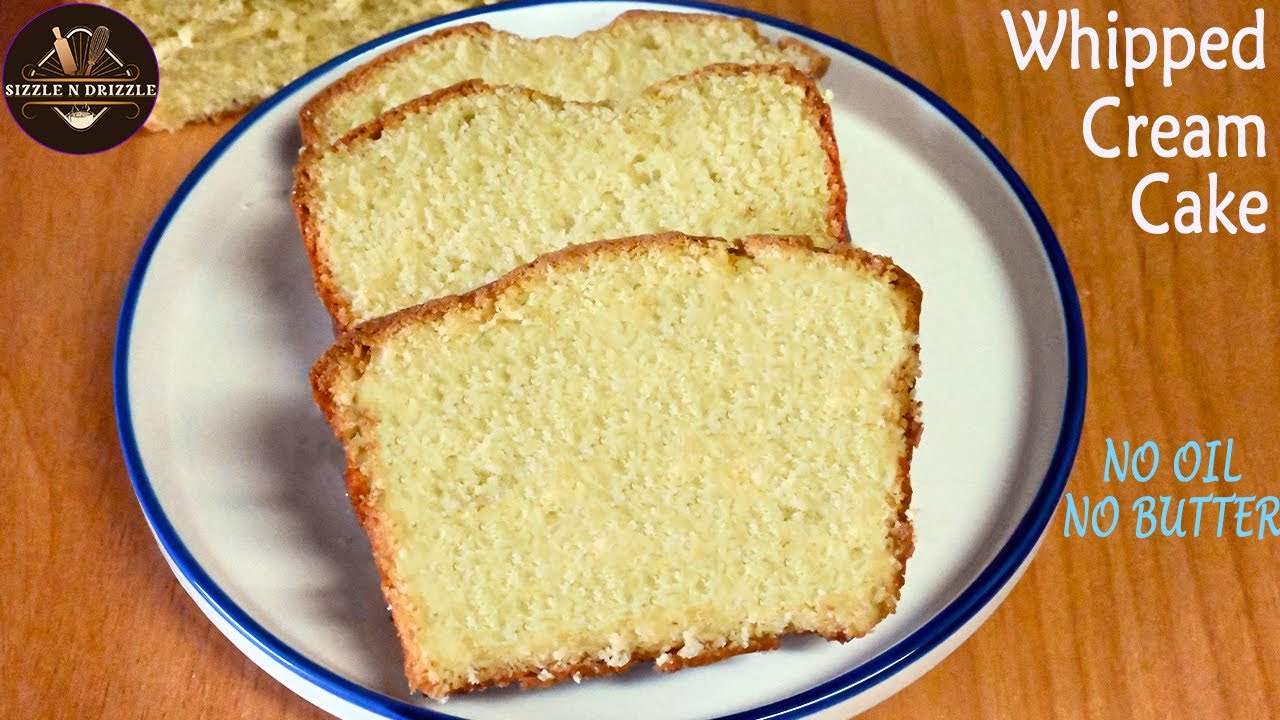 MELT -IN -MOUTH WHIPPED CREAM CAKE | WITHOUT OIL & BUTTER | SOFT FLUPPY ...