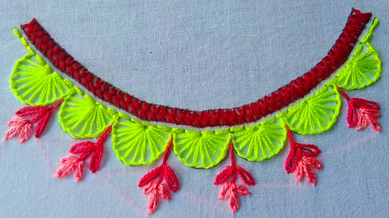 Simple kurti/kamij neck and sleeve design stitching tutorial, hand ...