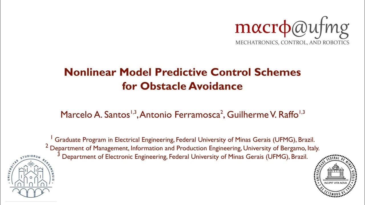 Nonlinear Model Predictive Control Schemes for Obstacle Avoidance - YouTube