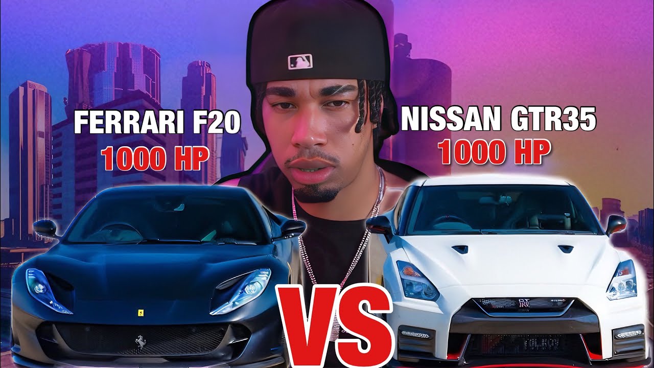 RD JAVI REACIONA ARRANCÓNES DE UN FERRARI SF20 VS UN GTR35 DE 1000HP ...