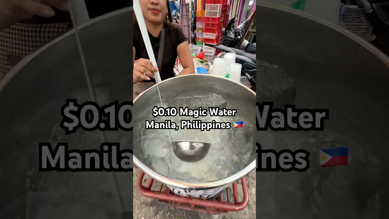 $0.10 magic water in Manila, Philippines 🇵🇭 #philippines #manila # ...