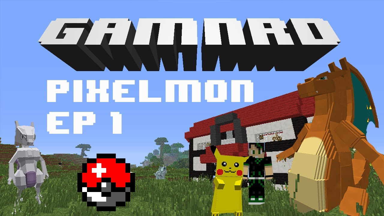 "I Choose You Charmander!" Gamnrd Plays Pixelmon Ep 1 - YouTube