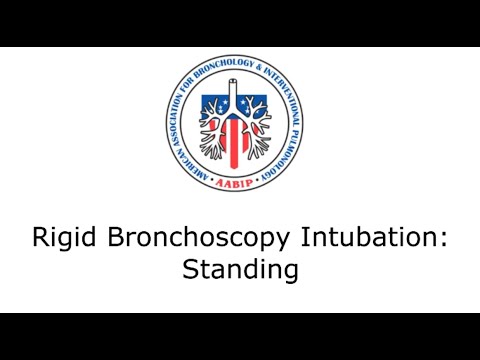 Rigid Bronchoscopy Intubation: Standing Position - YouTube