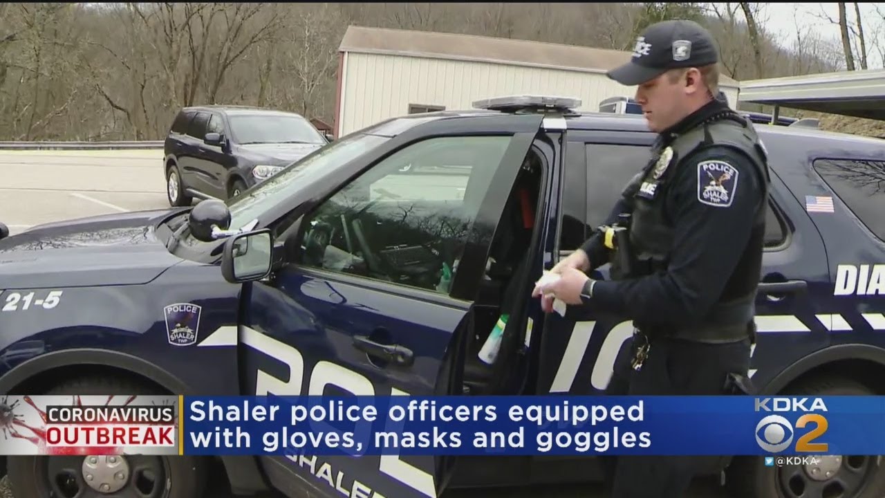 Shaler Police Equipped With Supplies To Fight Coronavirus - YouTube