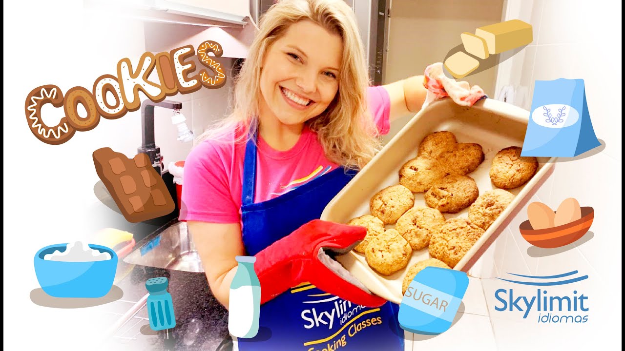 COOKING CLASS - Fazendo cookies com a teacher Sofia - YouTube