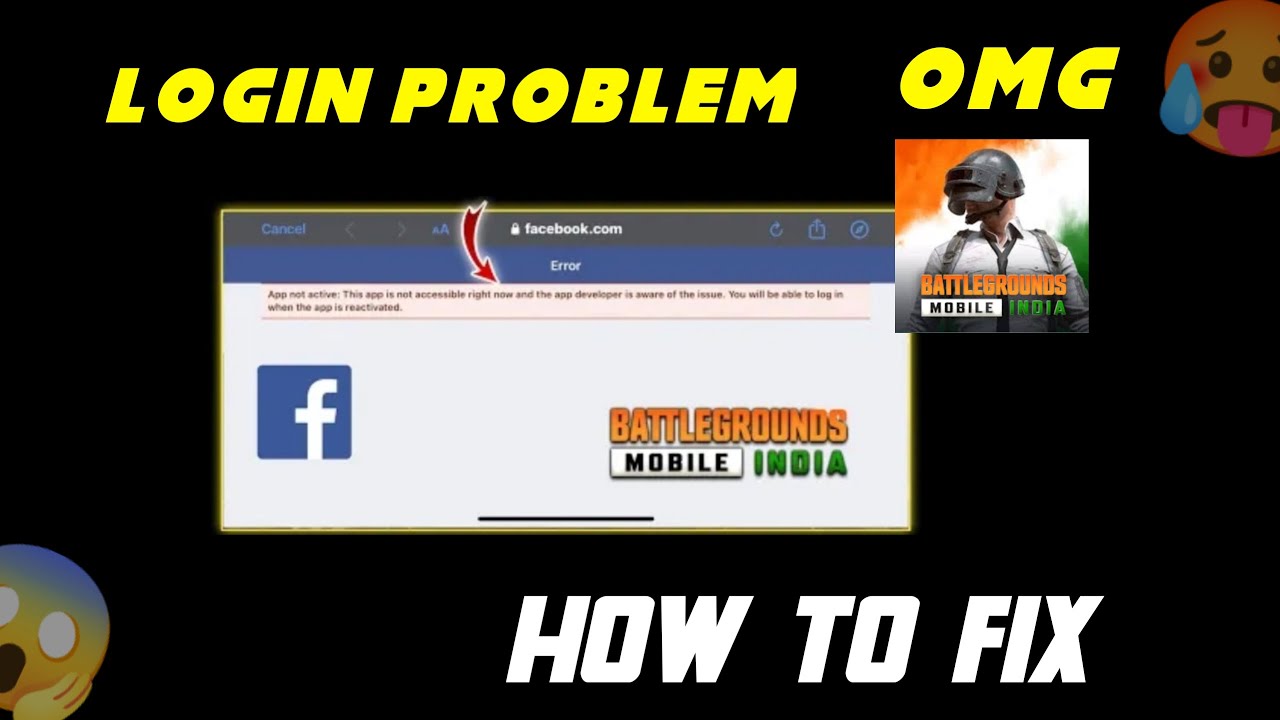 Bgmi New Facebook Login Problem | How to Fix 🥵 In kannada - YouTube