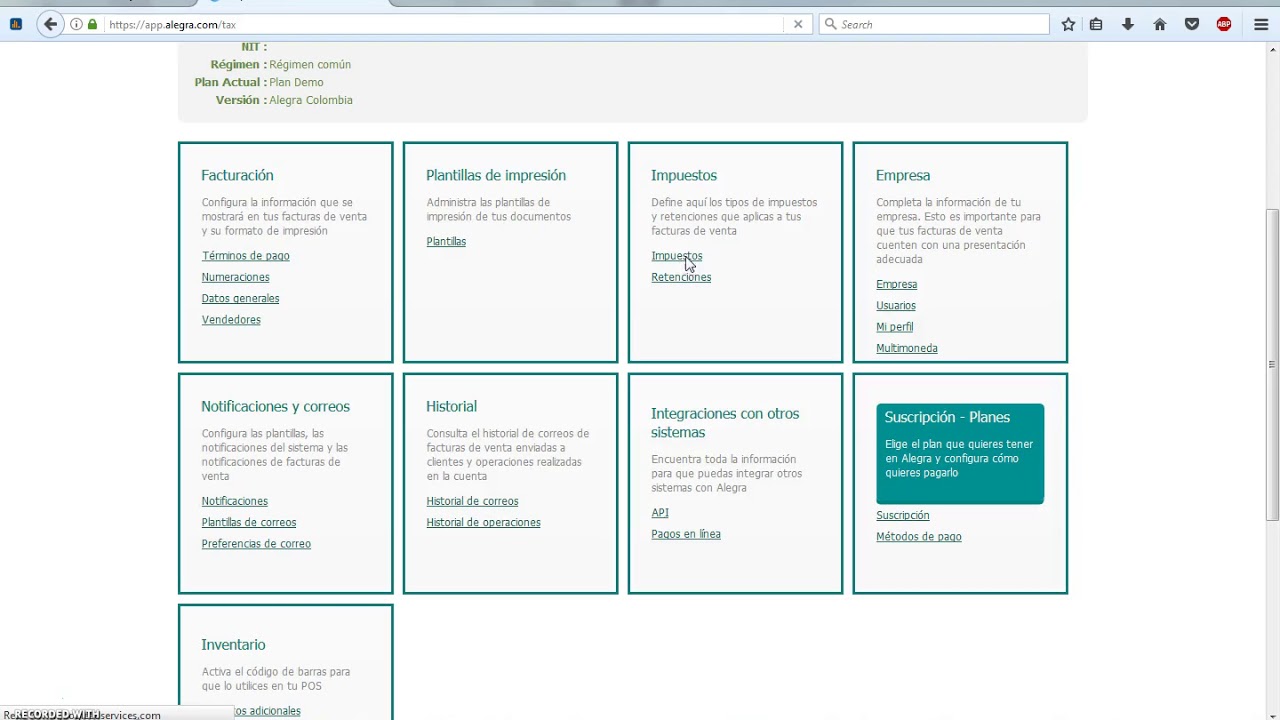Alegra: Software administrativo y Contable. Práctica Universidad Henry Pittier - YouTube