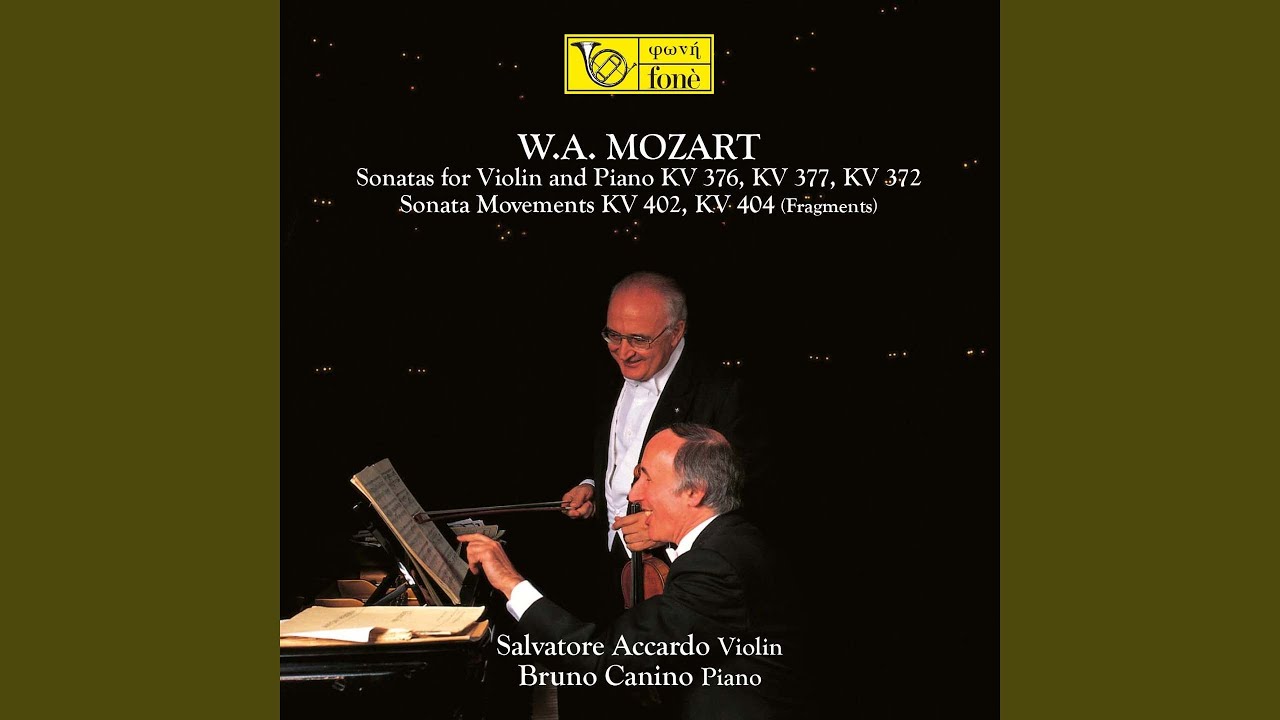 Sonata for Violin and Piano in C Major, KV404: II. Allegretto - YouTube