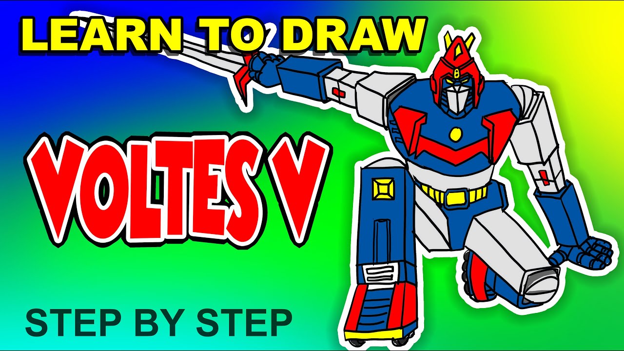 how to draw Voltes V - YouTube