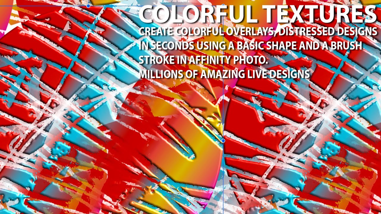 Affinity Photo : Colorful Textures From Shapes HOW TO - YouTube