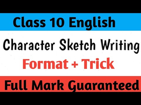 How to write a Character Sketch | Format of character sketch ...
