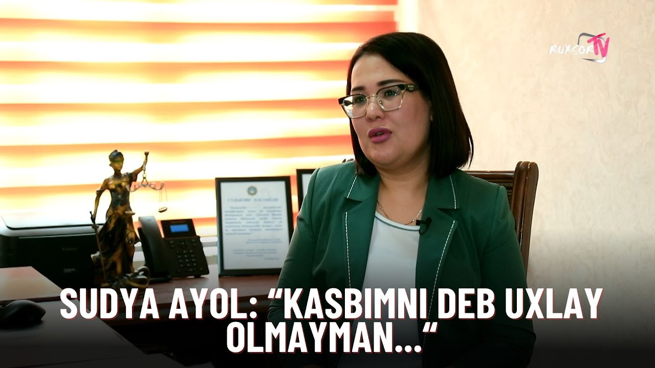 SUDYA AYOL: "KASBIM SABAB UXLAY OLMAYMAN..." - YouTube