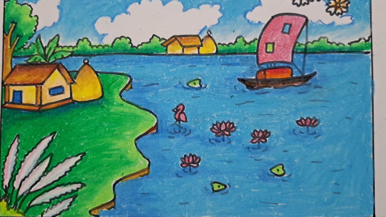 How to draw Autumn Season Drawing🌼🌸 - YouTube