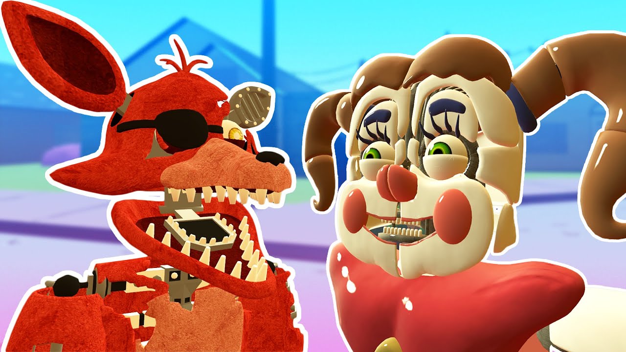 WITHERED FOXY vs BABY! (Gmod FNAF Sandbox Funny Moments) Garry's Mod ...