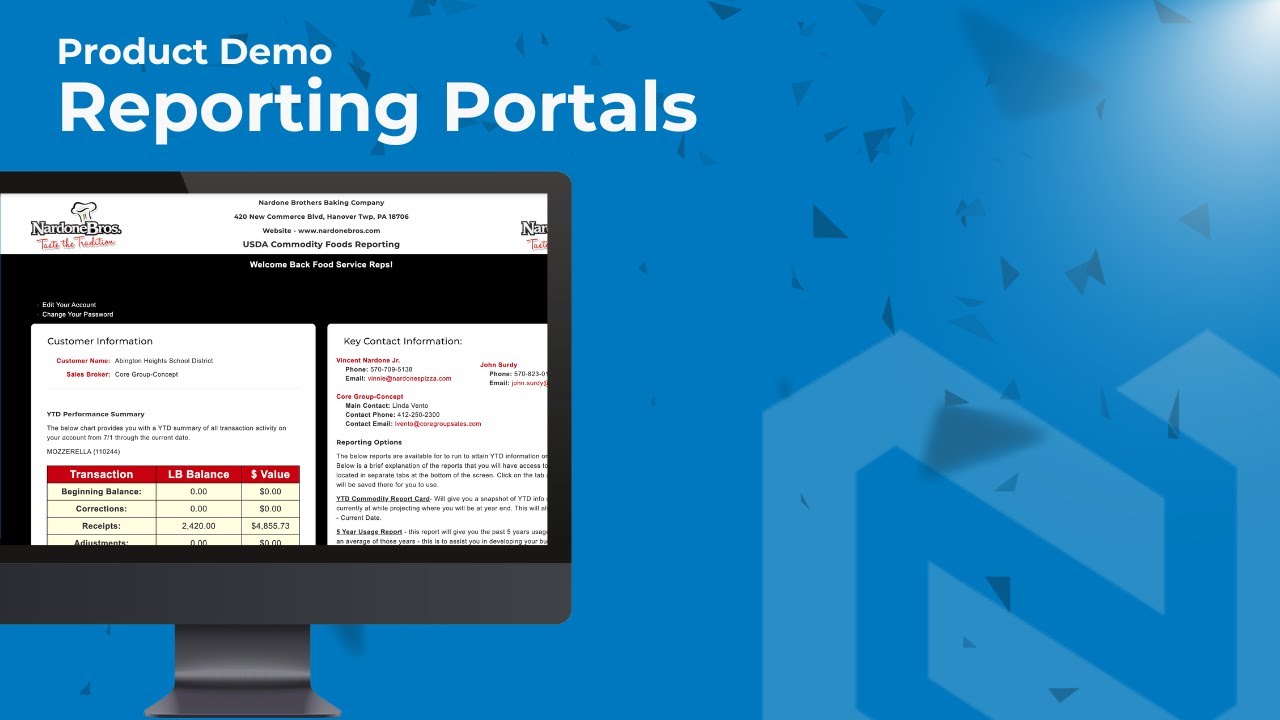 Reporting Portal - Product Demo - YouTube