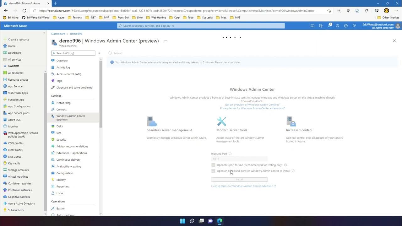 Install Windows Admin Center on Azure VM - YouTube