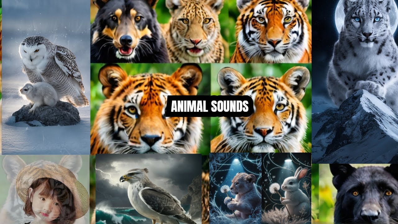 Familiar Animal Sounds: Tigers, Birds, Ducks, Dogs #animals - YouTube