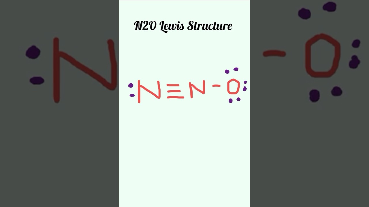 N2o Lewis Structure How To Draw The Lewis Structure For N2o Youtube