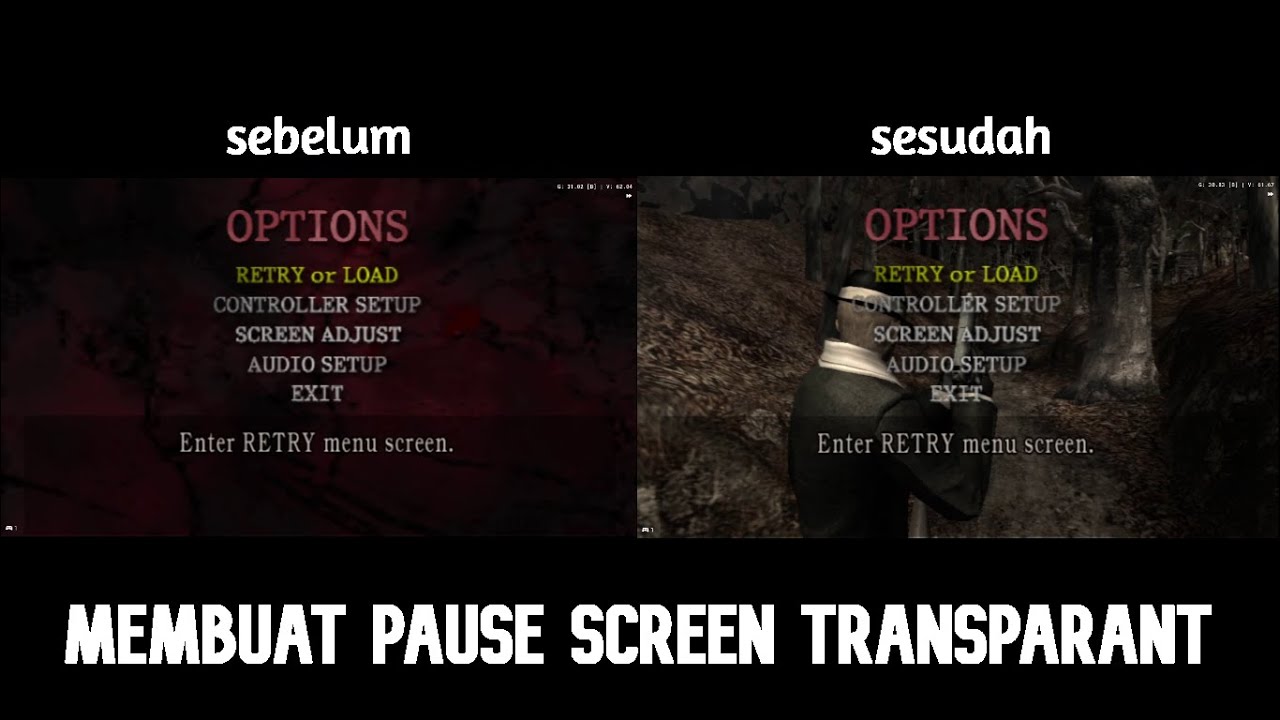Cheat Membuat Pause Menu Transparant - Resident Evil 4 - YouTube