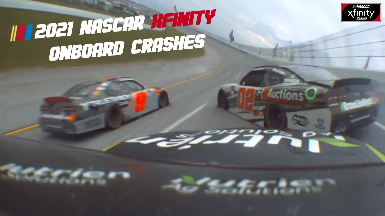 2021 NASCAR Xfinity Series Onboard Crashes - YouTube