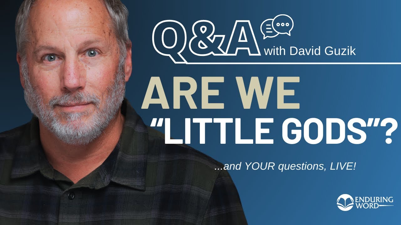 Are We "LITTLE GODS"? Live Q&A! June 13 w/ Pastor David Guzik - YouTube
