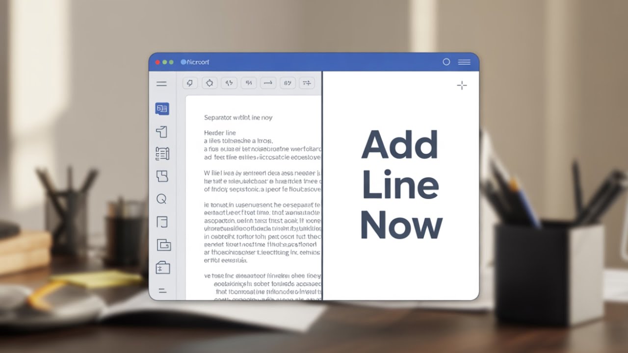 How to Add Separator Line Between Header/Footer and Text in Word - YouTube