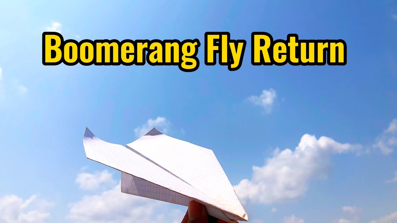 How to Make Paper Airplane Fly Return ...