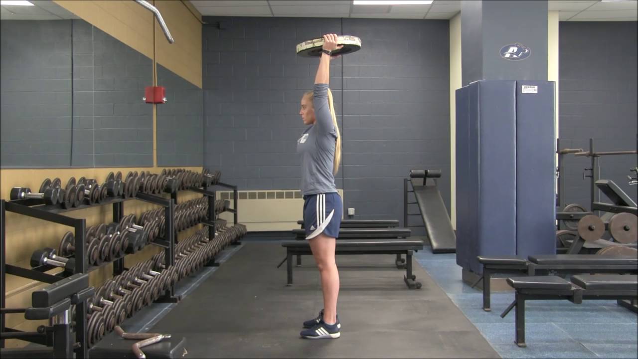 plate overhead hold - YouTube