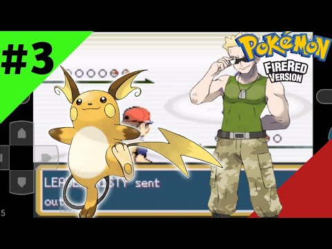 LAWAN GYM LEADER L.T SURGE TIPE LISTRIK || POKEMON FIRE RED VERSION #3 ...