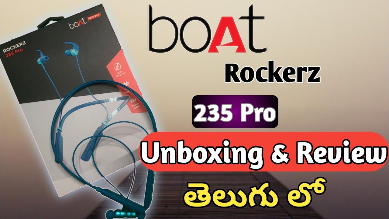Boat Rockerz 235 Pro Unboxing & Review In Telugu | Best Budget ...