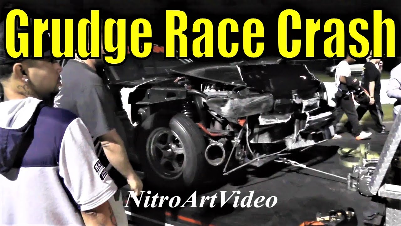 Crash Grudge Drag Racing House of Hook Carolina Dragway - YouTube
