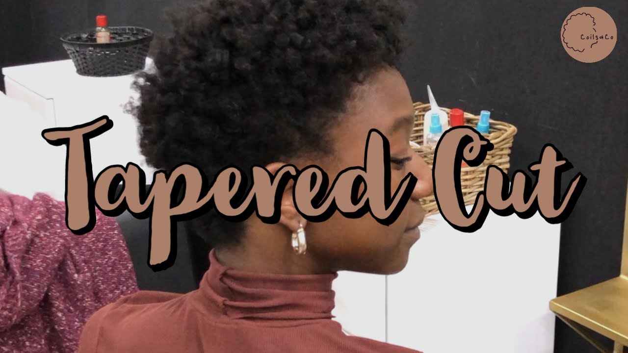 TAPERED CUT ON NATURAL 4C HAIR - YouTube