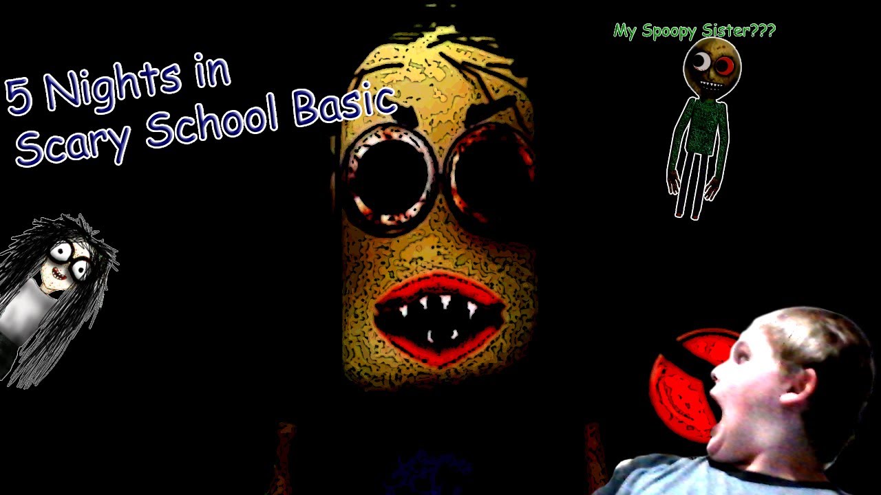 Can I survive at Baldina's Horror School? | 5 Nights in Scary School ...