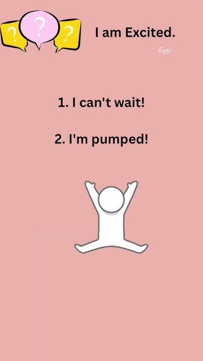4 Other Ways to say "I am excited" - YouTube