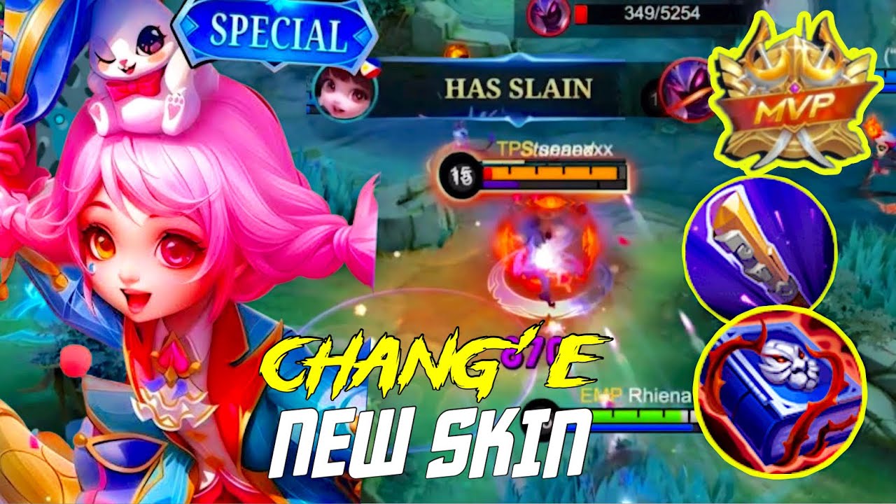 Moonglow Troupe Chang'e New SPECIAL Skin!! - Build Top 1 Global Chang'e ~ MLBB - YouTube