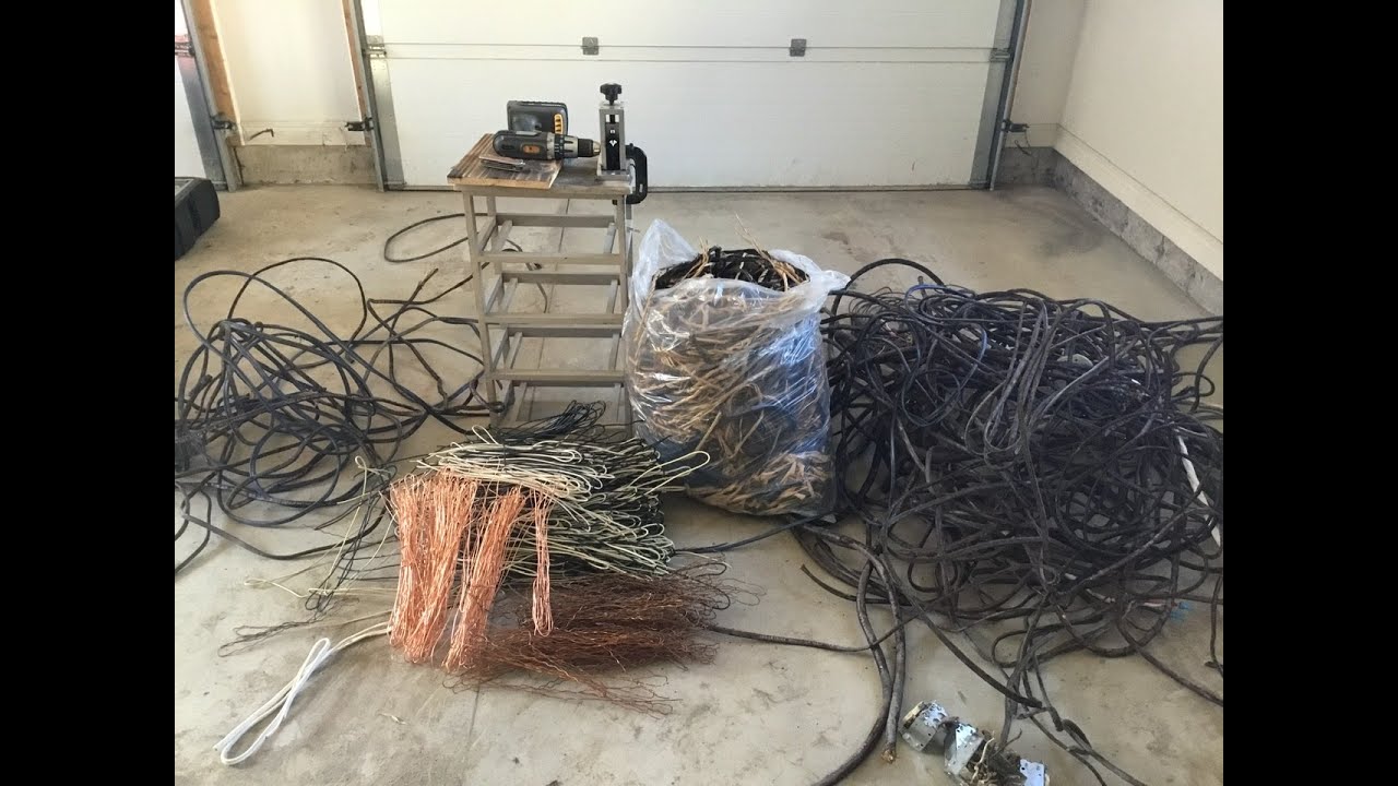Scrapping and stripping wire for copper; a scrappers gold! Beautiful ...
