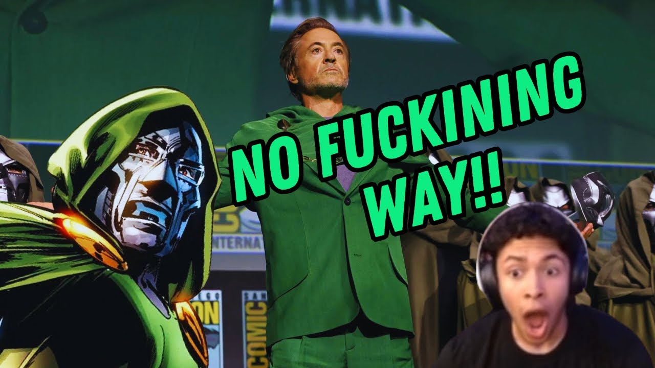 Robert Downey Jr Announced As Doctor Doom At SDCC Hall H Reaction!!!🤯🙌🏽 ...