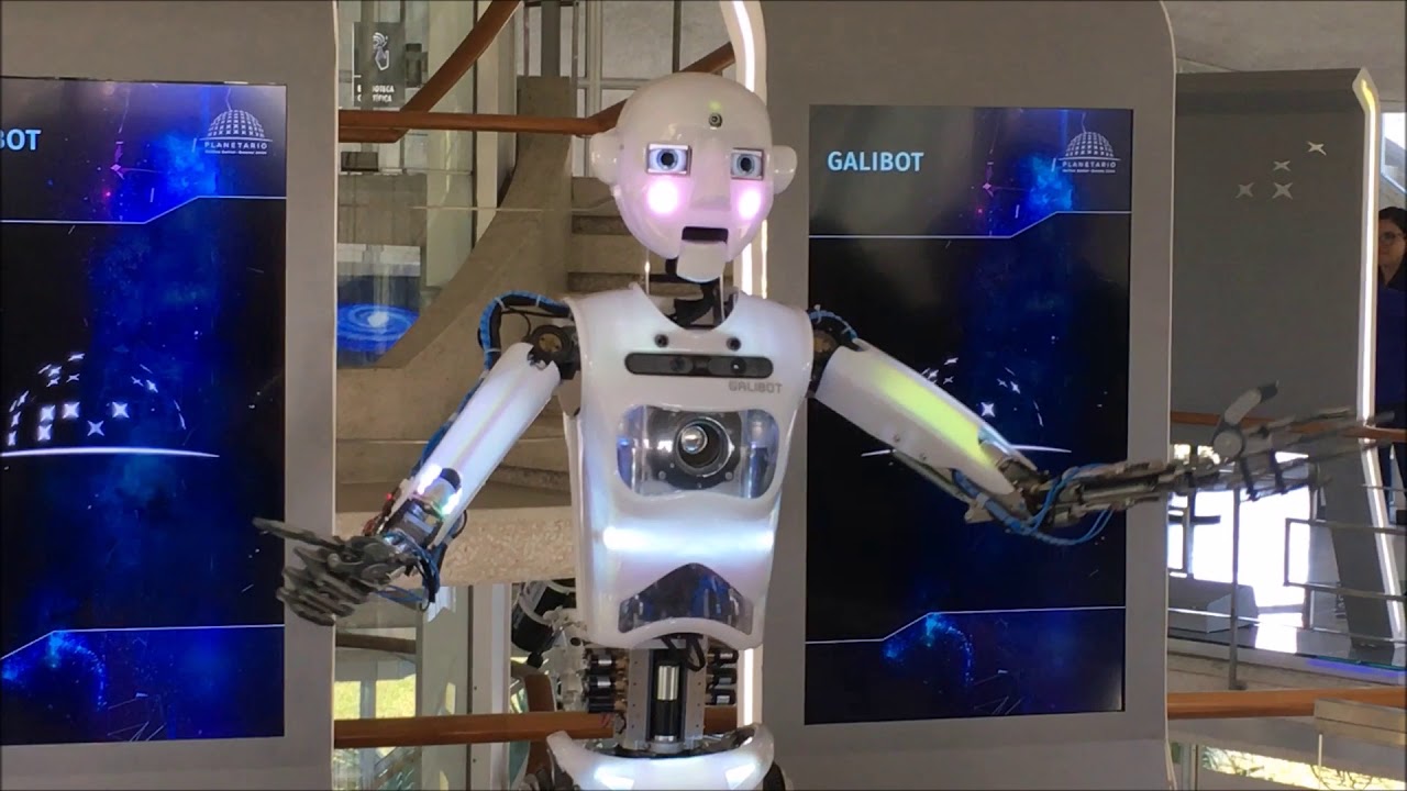 Galibot el robot del planetario Galileo Galiei se presenta - YouTube