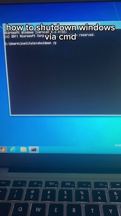shutdown windows using cmd #windows #commandprompt #idkanymore - YouTube