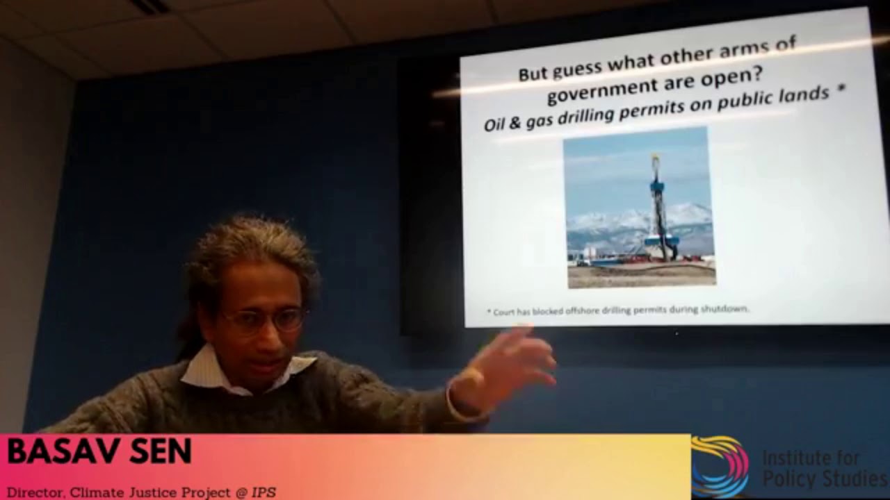 Shutdown Teach-In: Basav Sen on Climate Deregulation & the Shutdown ...