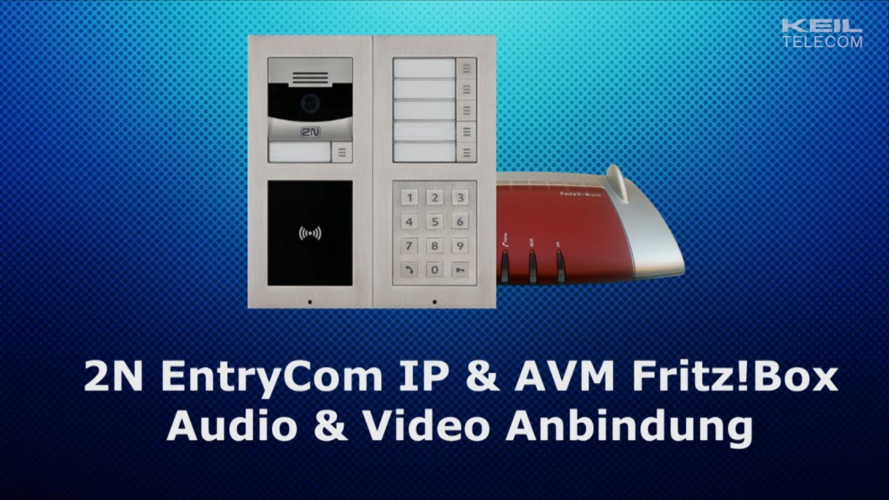 2N EntryCom IP mit AVM Fritz!Box und Fritz!Phone C4 (2016) - YouTube