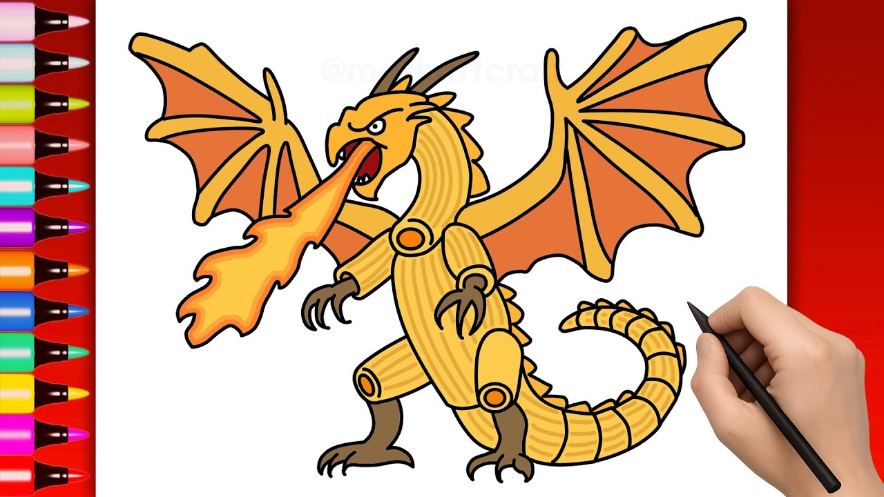 HOW TO DRAW CANNELLONI DRAGONI - Italian Brainrot - YouTube