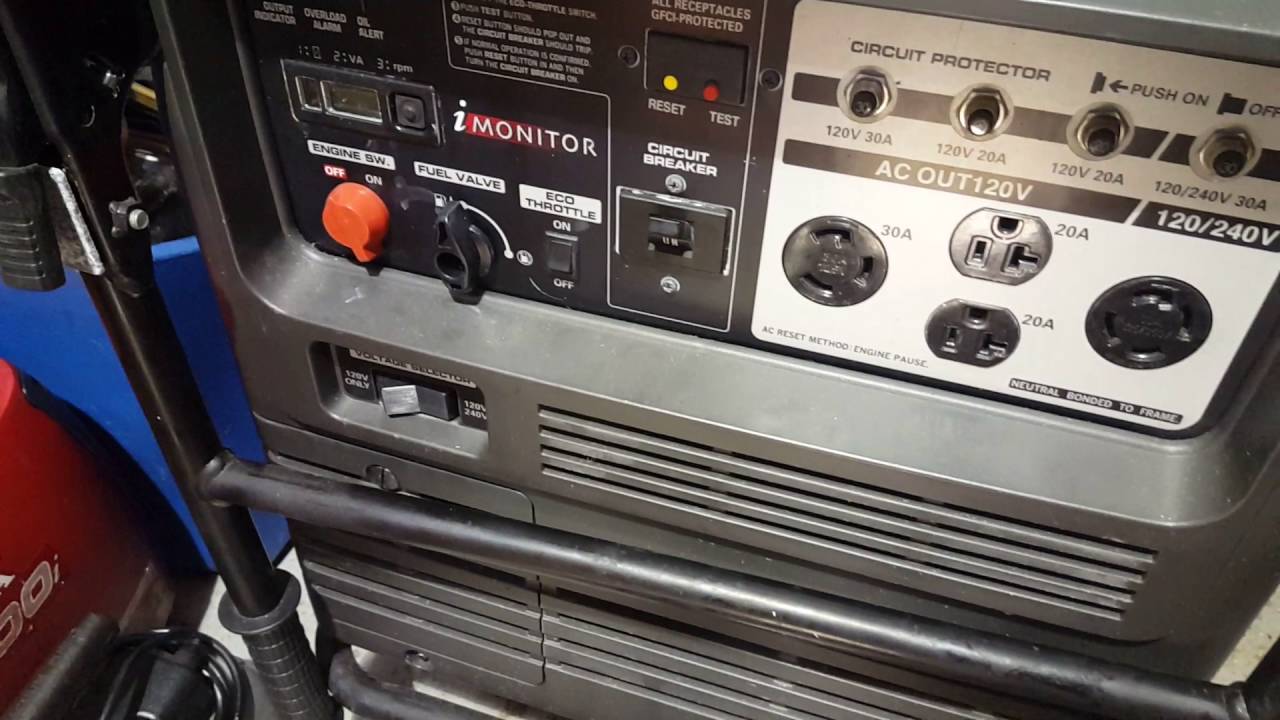 Fix tripping breaker Remove neutral bonded to frame eb7000i - YouTube