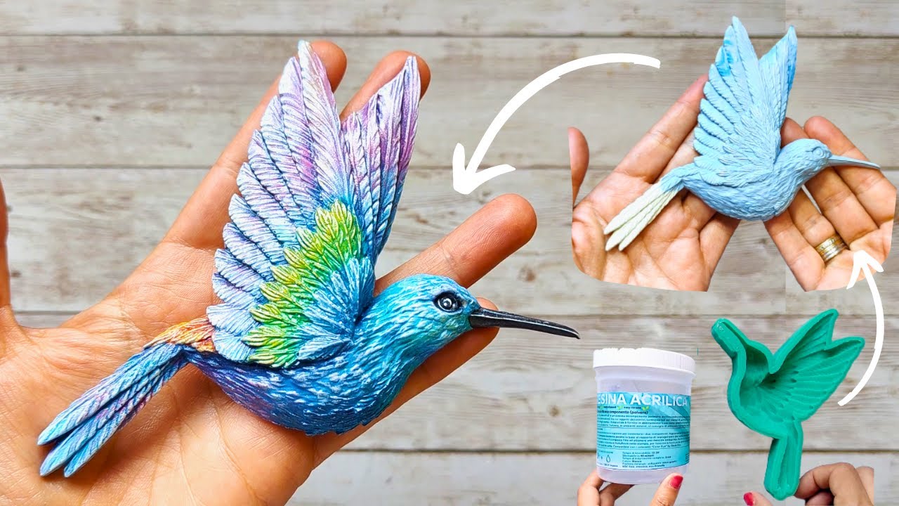 Crear, dar vida y color🎨 a una figura 3D. Colibrí - YouTube