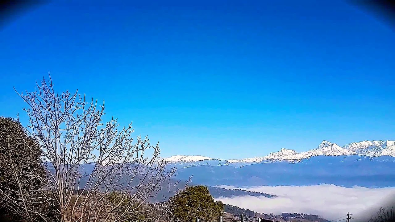Morning view kausani 🍾 - YouTube